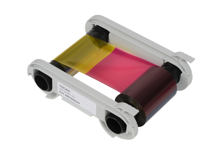 How to correctly change the Evolis R5F002EAA YMCKO printer ribbon ...