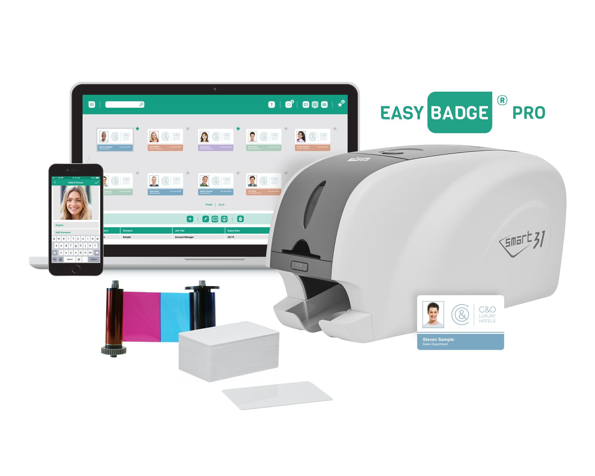 IDP Smart 31 ID Card Printer Bundle | Digital ID